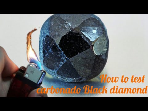 how to test  carbonado black diamond at home fake VS reyal ✅