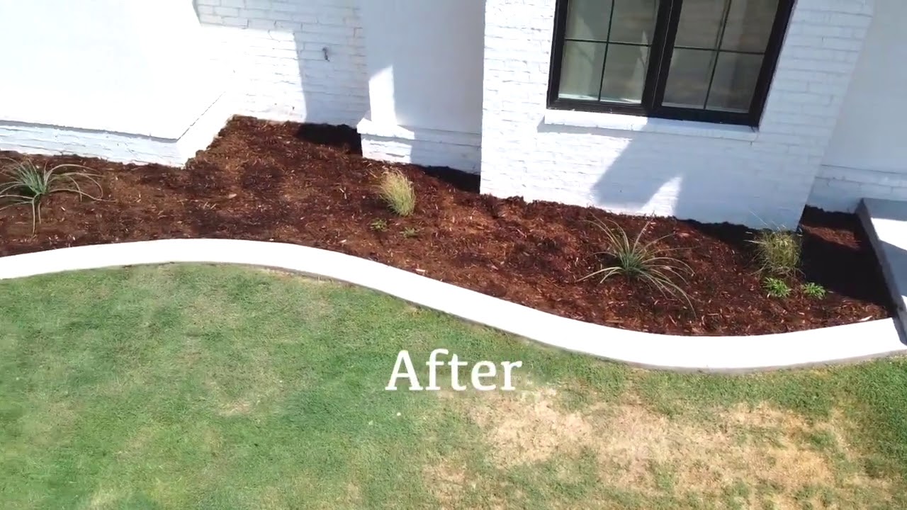 Front Flower Bed Install - YouTube