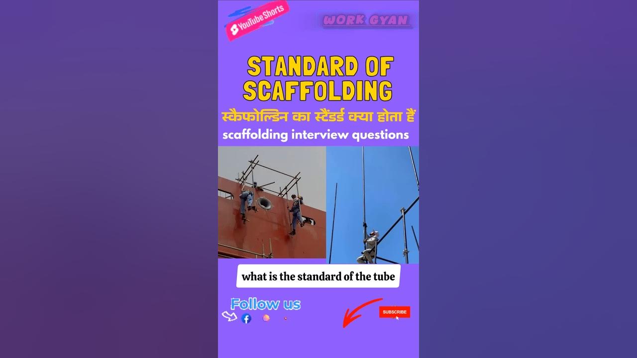 Standards of scaffolding | Scaffolding Interview questions and answers - YouTube