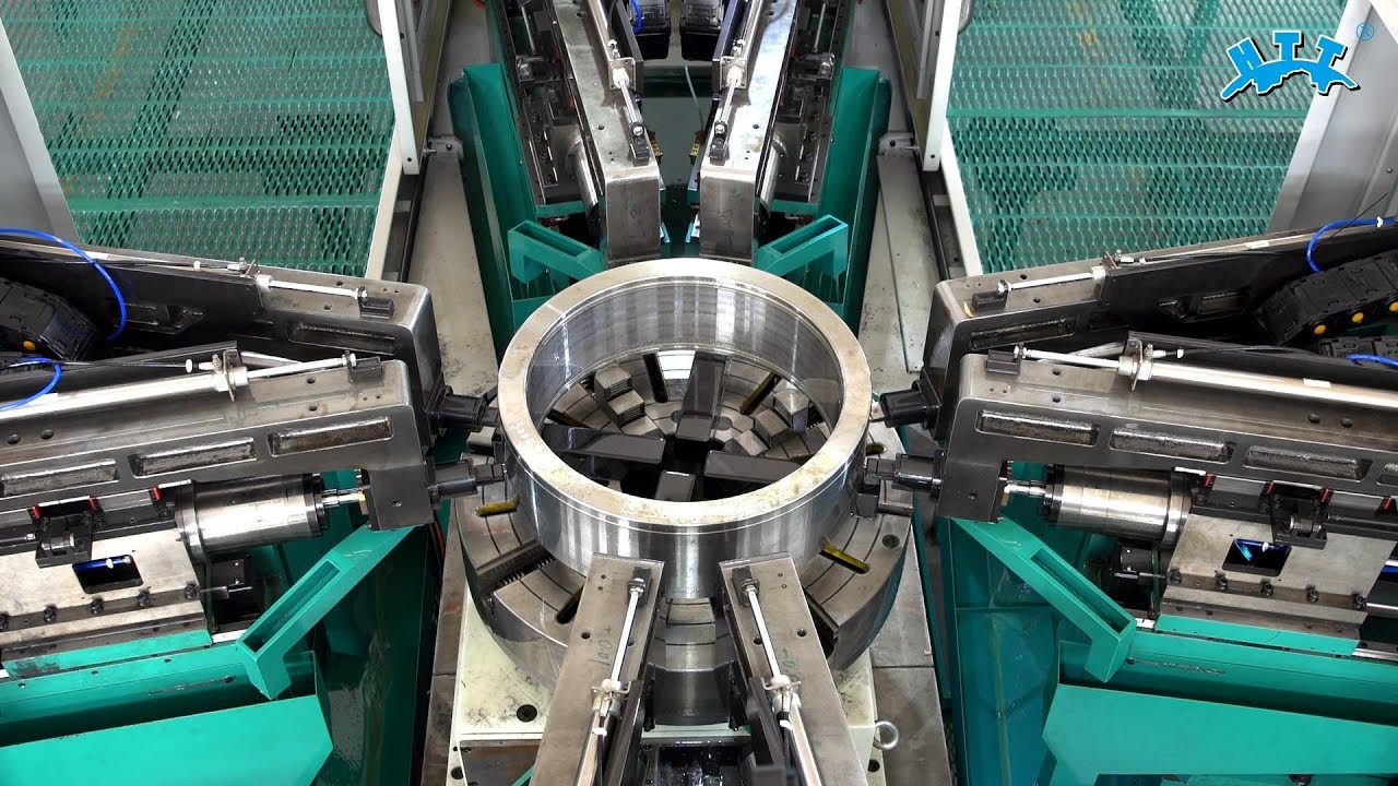 HTT - Horizontal Pellet Die Gun Drill 8 Spindle Machine - Ring Die ...