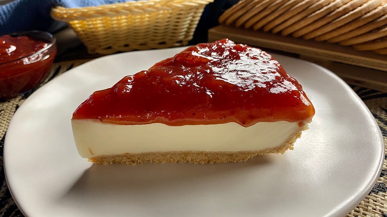 How To Make a Simple Cold Cheesecake - YouTube