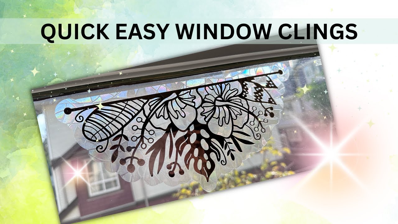 EASY WINDOW CLINGS | SUNCATCHER - YouTube