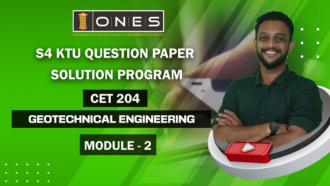 S4 KTU 2019 Scheme Question Paper Solution 2022 | Geotechnical ...