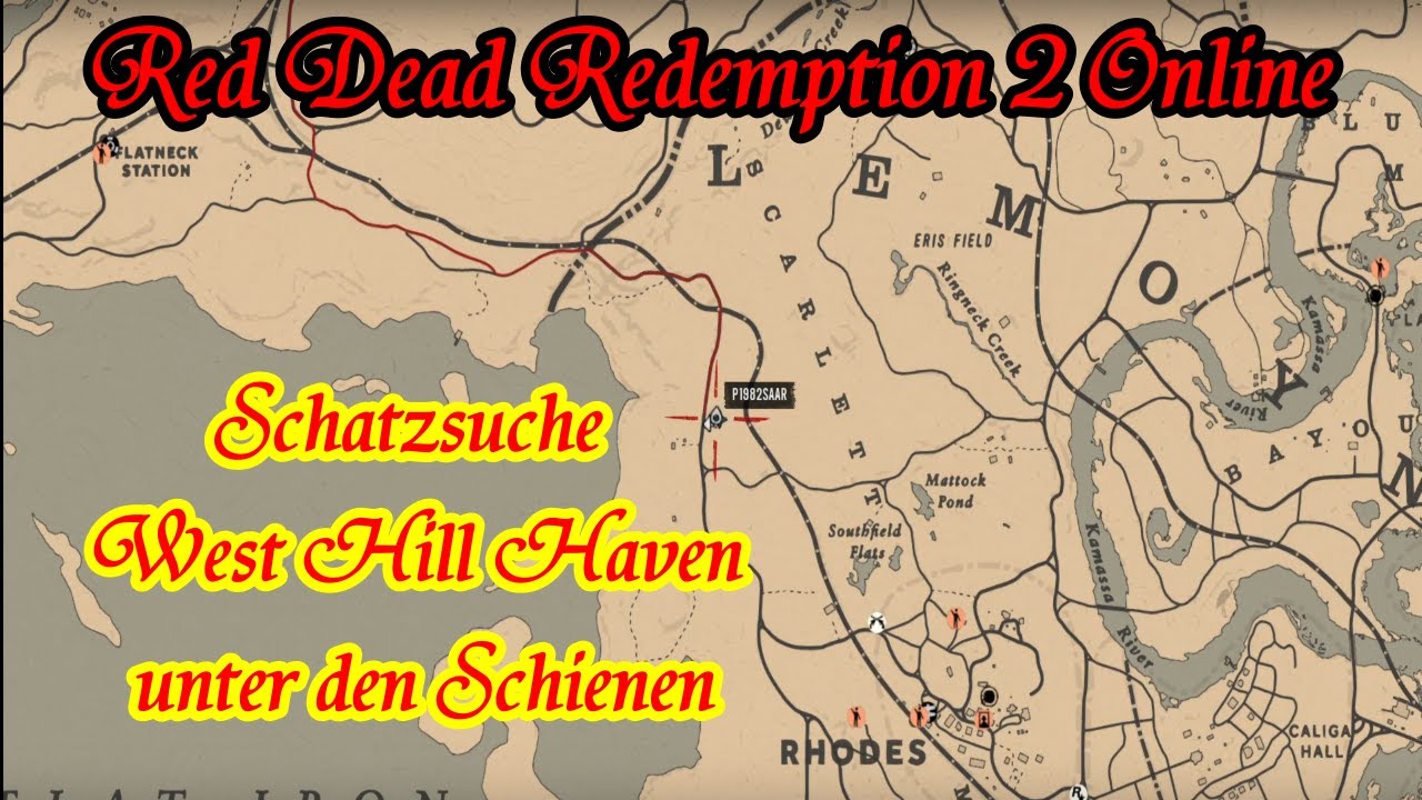 Red Dead Redemption 2 Online - Schatzsuche - West Hill Haven - unter ...