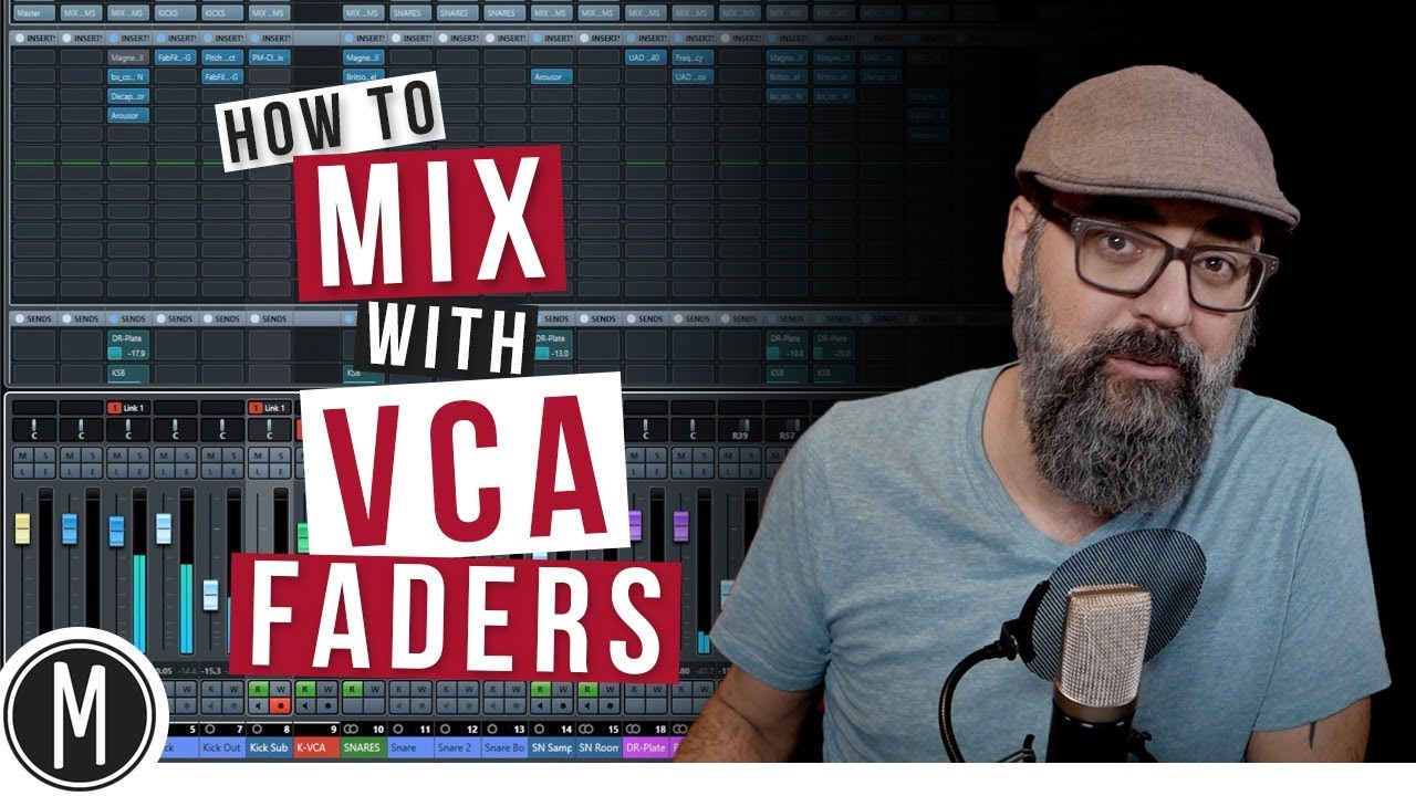 How to MIX with VCA FADERS - mixdown.online - YouTube