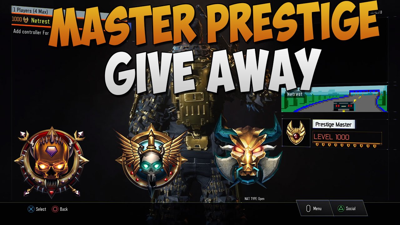 Black Ops 3 Master Prestige Account Giveaway! (BO3 MODDED ACCOUNT ...