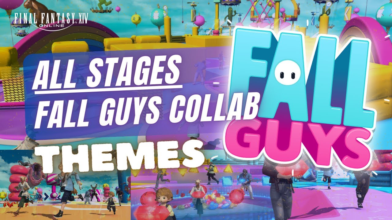 FFXIV x Fall Guys 👑 - All 5 Stages Themes || Gameplay & Music ...