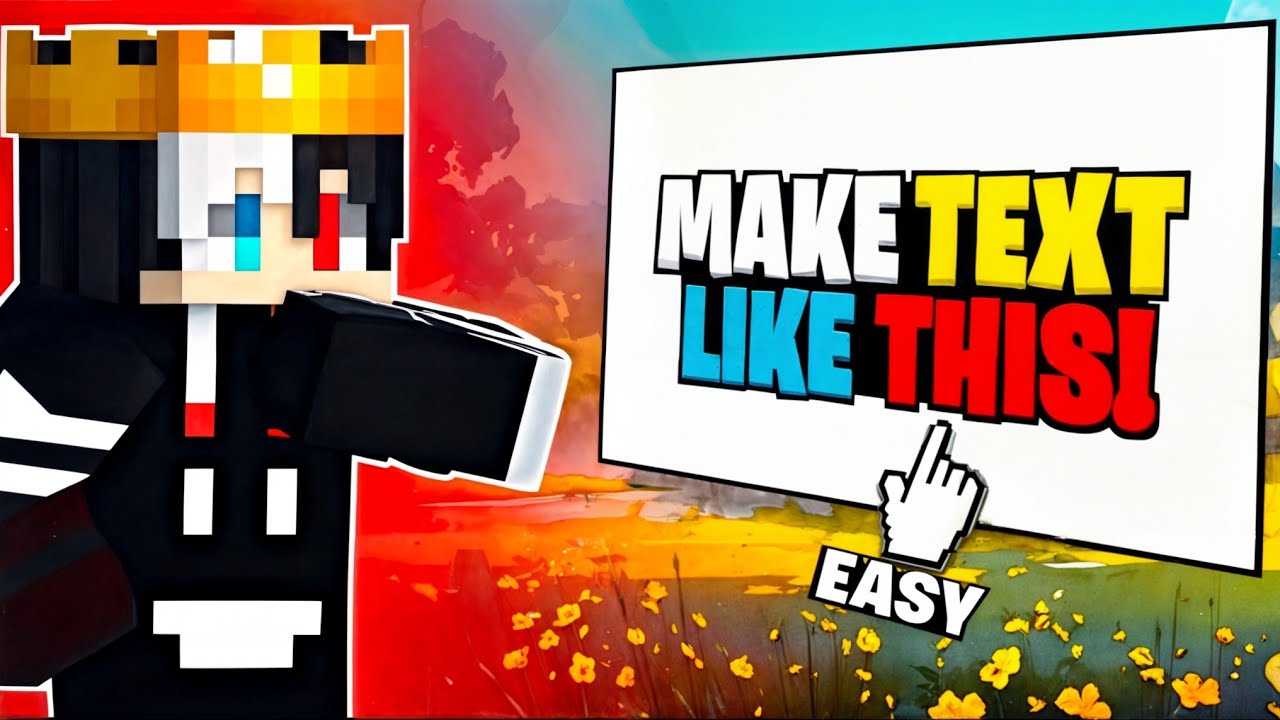 🔥Create Pro-Level Text For Minecraft Thumbnails ( Don't Miss ) 🔥 - YouTube