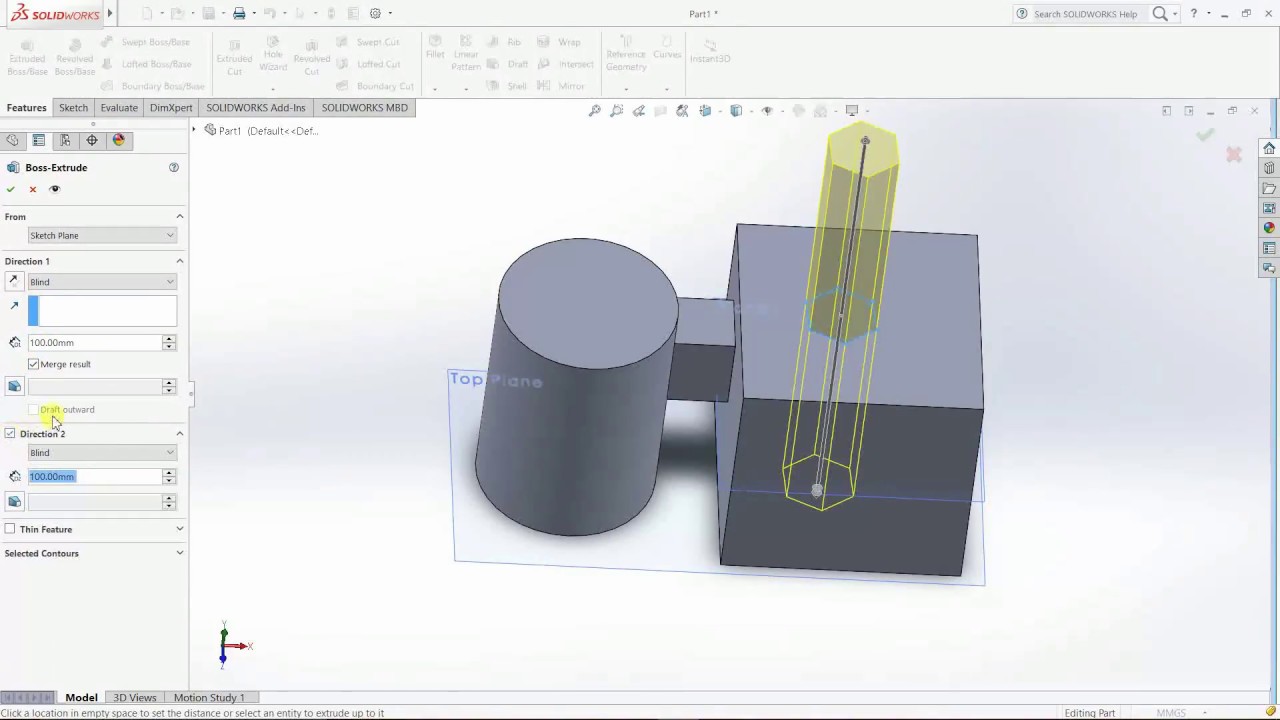 Solidworks Part Modelling Extrude Extruded Cut YouTube solidworks-part-modelling-extrude-extruded-cut-youtube