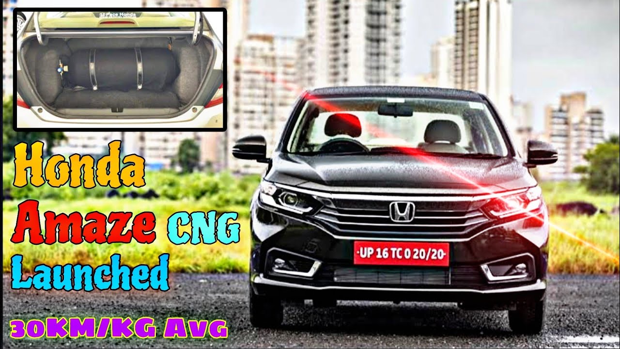 New Honda Amaze CNG Company fitted Launched 🔥 Better than Baleno CNG 🔥 ...