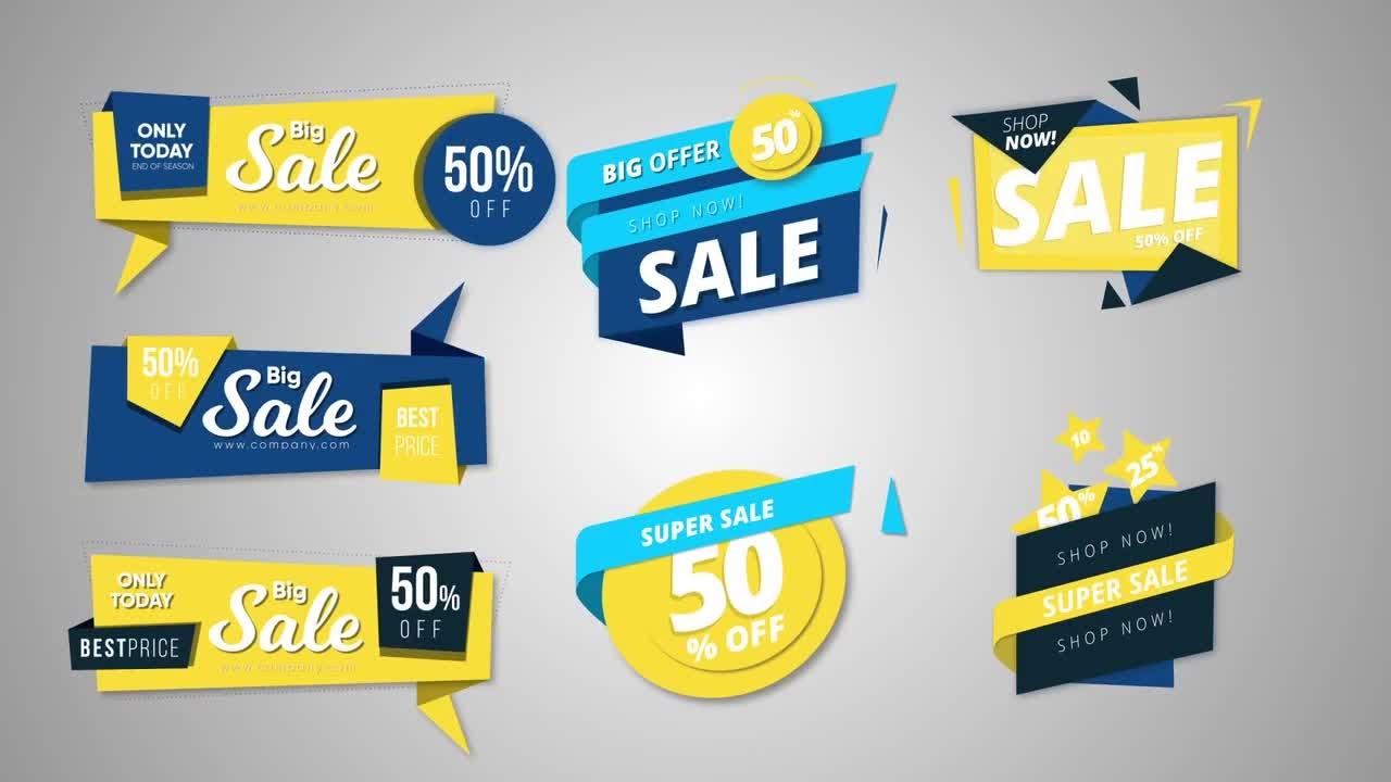 11 Sale Banners After Effects Templates - YouTube
