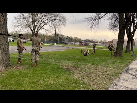 Auburn JROTC Raider Practice: Rope Bridge - YouTube