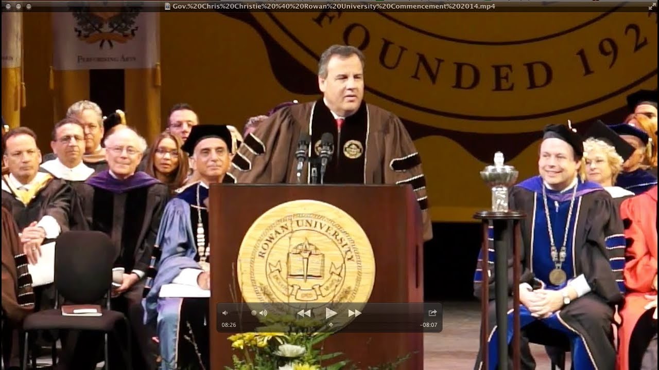 Gov. Chris Christie @ Rowan University Commencement 2014 - YouTube