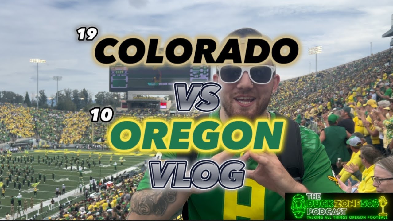 No. 19 Colorado VS No. 10 Oregon Vlog | September 23 2023 | Oregon ...