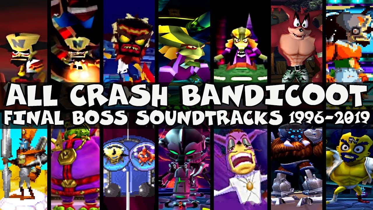 All Crash Bandicoot Final Boss Soundtracks [1996-2019] - YouTube
