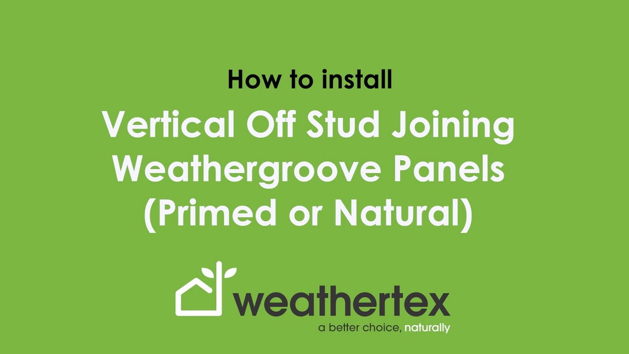 How to Install: Vertical Off Stud Joining Weathergroove Primed or ...