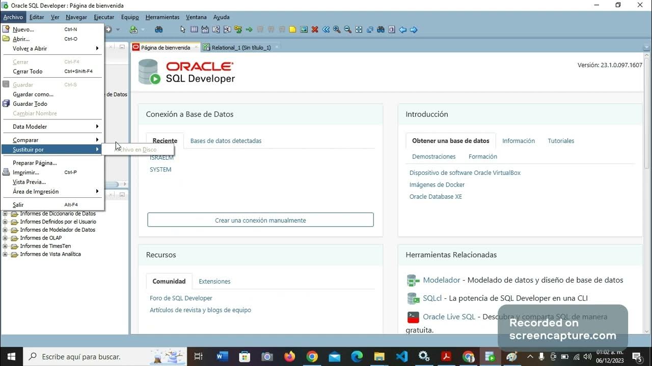 Ingenieria Inversa en sqldeveloper de Oracle - YouTube