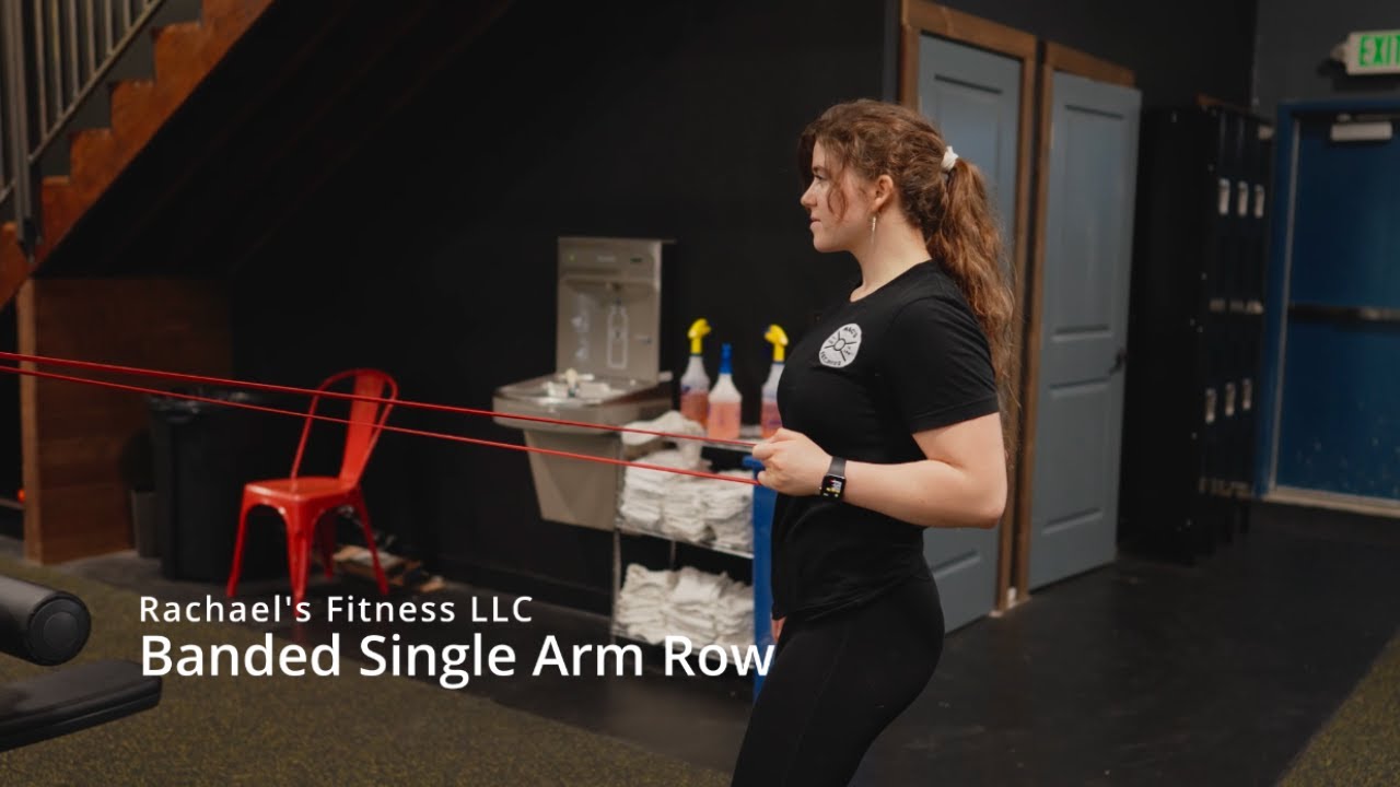 Banded Single Arm Row - YouTube