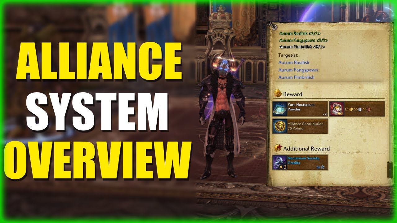 TERA Classic Alliance System Guide - YouTube