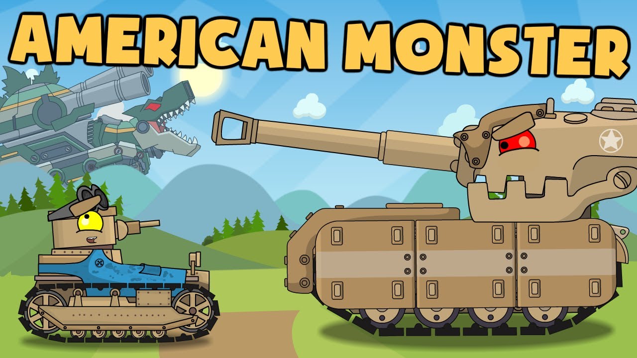 Prototype of American Monster - Cartoons about tanks - YouTube