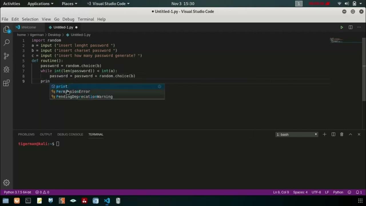Advance Password Generator Multiple in Python3 - YouTube