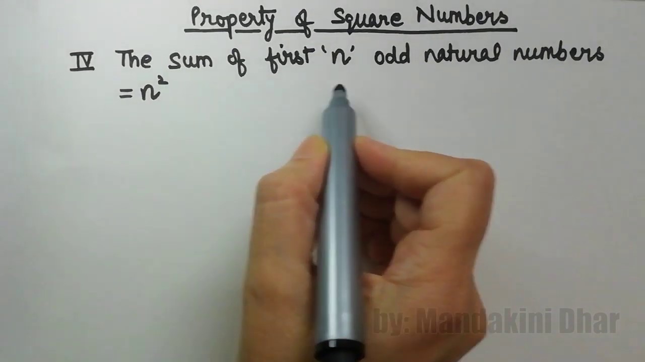 Properties of Square Numbers (Part 2) - YouTube