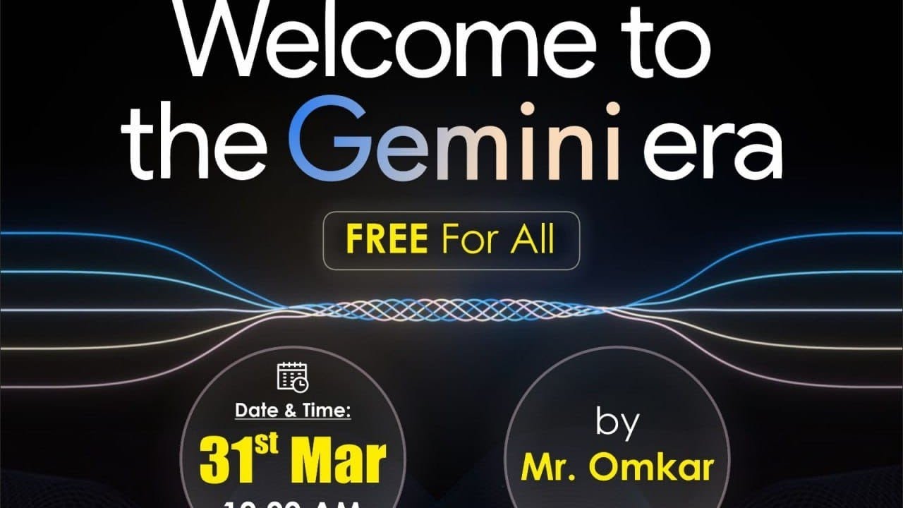 LLM-AI | Welcome to Gemini Era | Mr.Omkar - YouTube
