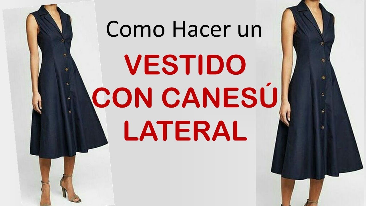 Como Hacer un Vestido con Canesú Lateral. - YouTube