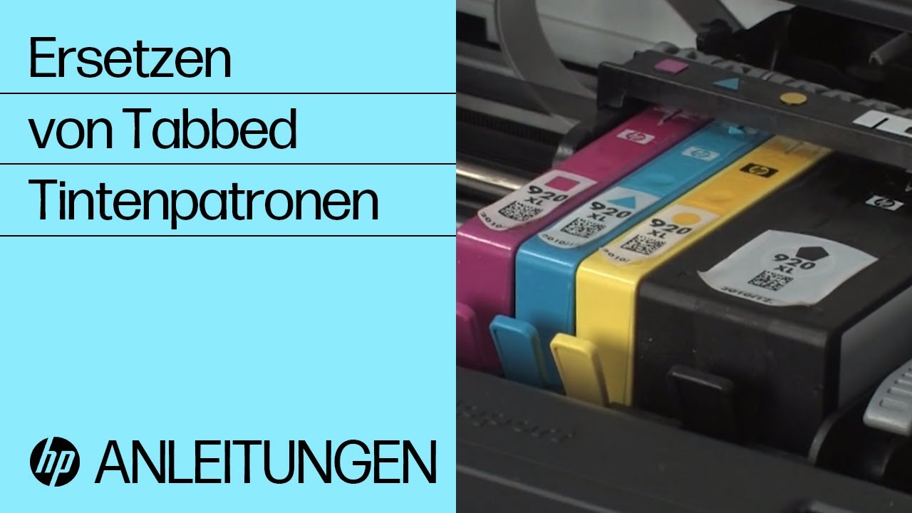 So ersetzen Sie Ihre Tabbed HP Tintenpatronen | HP Drucker | HP Support ...