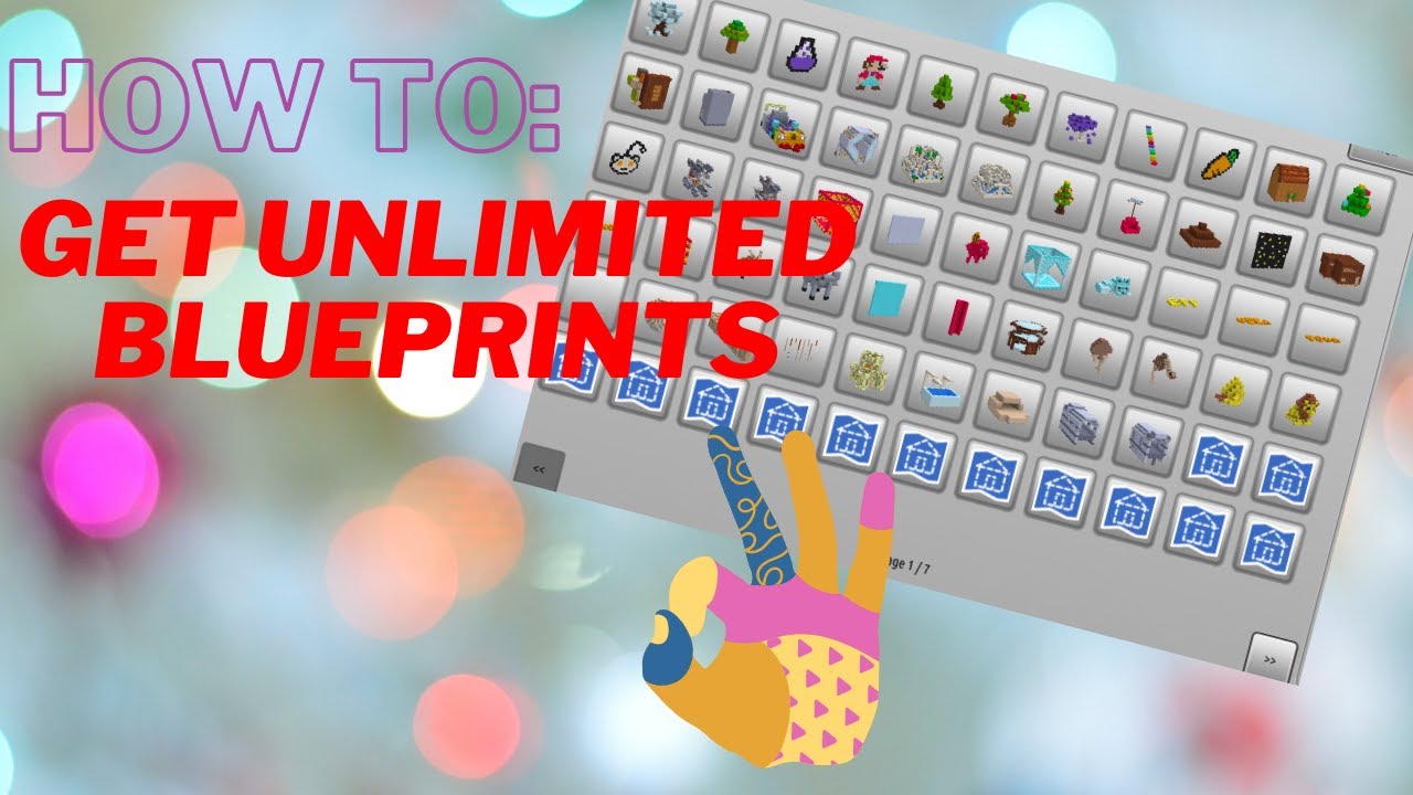 Worlds FRVR l How to get more Blueprints? (PLEASE READ DESCRIPTION ...