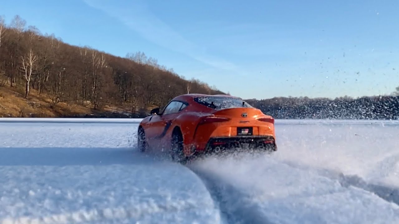 Fast And Furious Toyota Supra Snow Drift. Rc Car Winter Extreme Driving ...