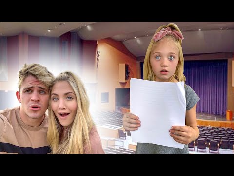 Everleigh Auditions For Her First School Play...