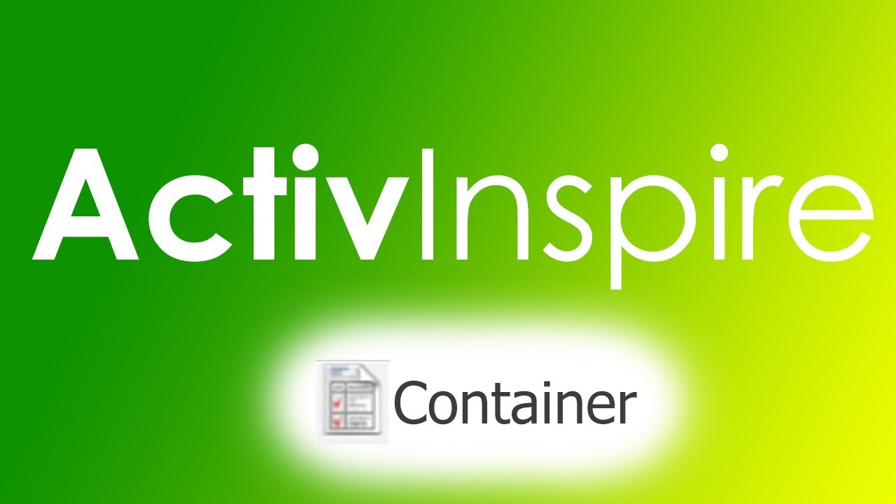 ActivInspire I การทำสื่อด้วย Container Feature - YouTube
