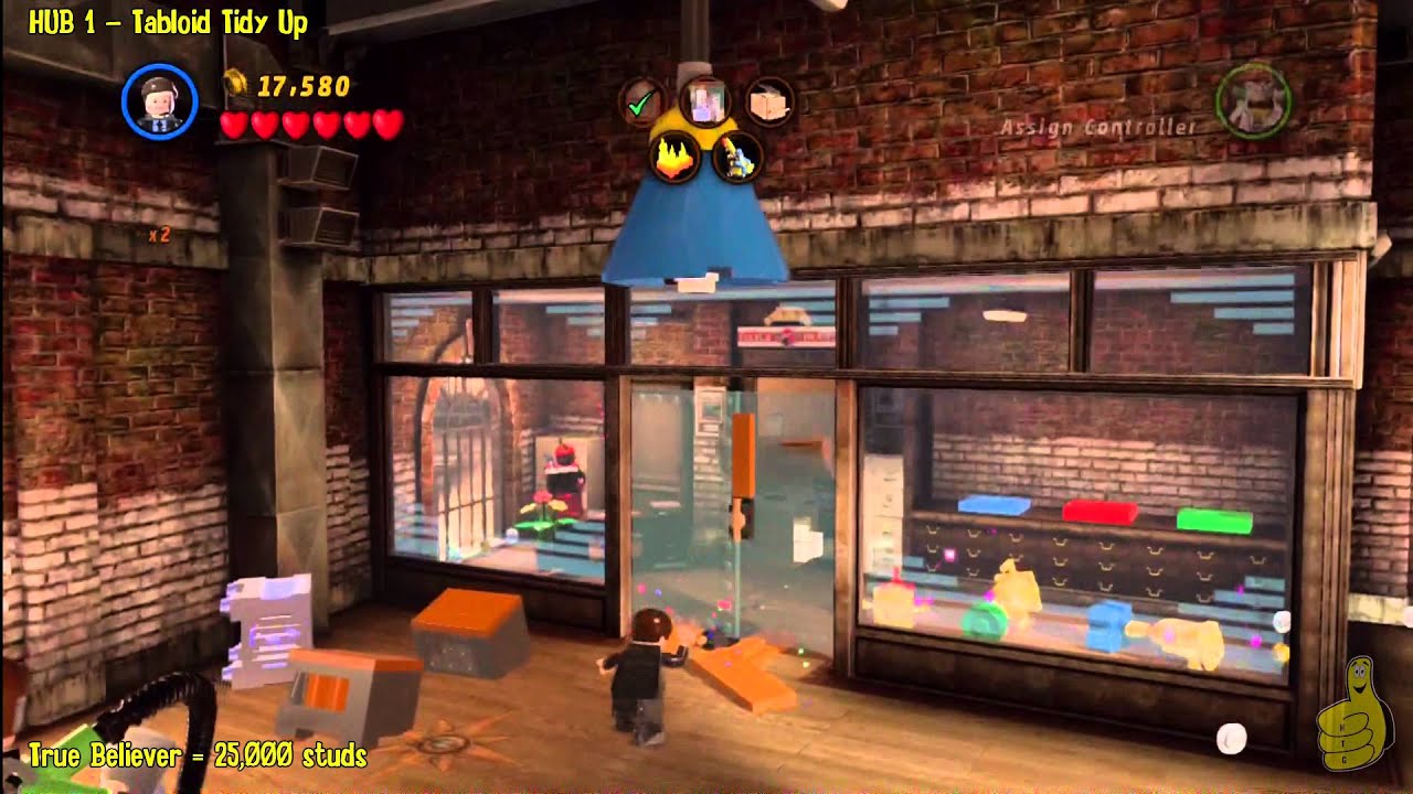 Lego Marvel Super Heroes: HUB 1 Tabloid Tidy Up - Story Walkthrough ...