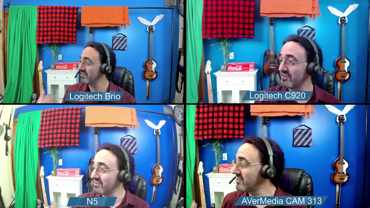 Webcam Matchup 3: Logitech Brio, Logitech C920, N5, AVerMedia CAM 313 ...