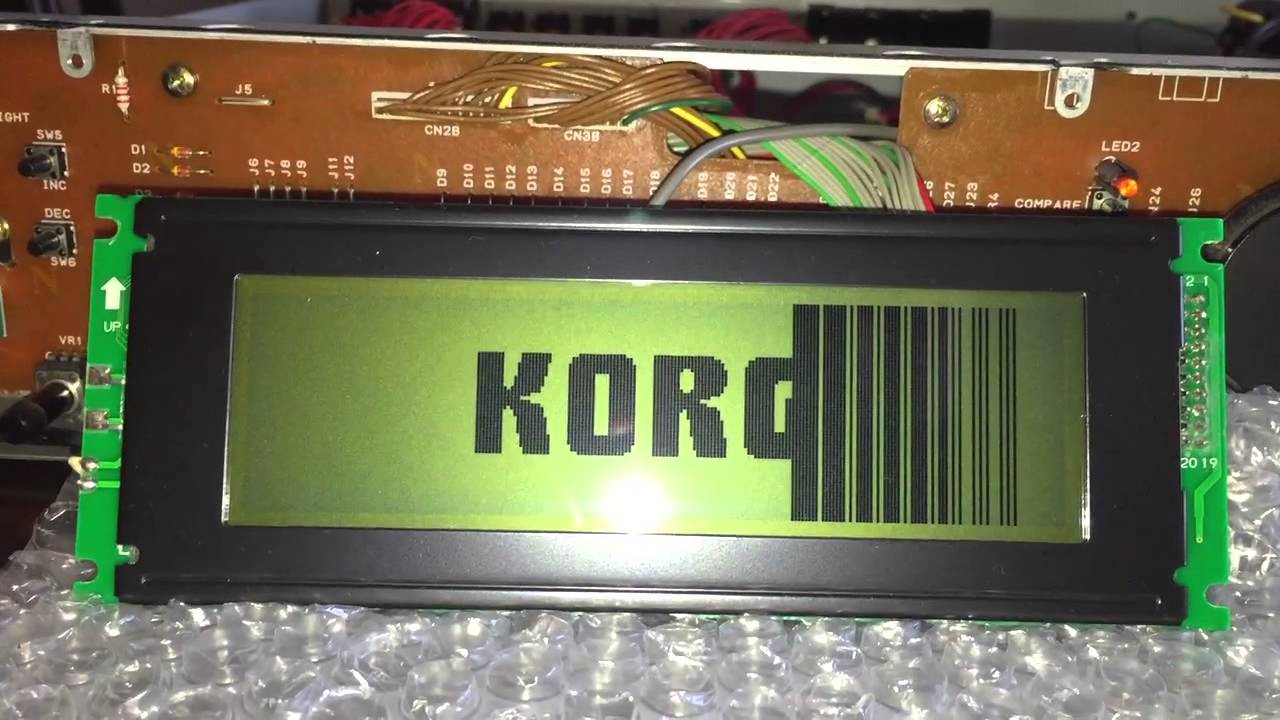 Korg Wavestation AD - Old LCD Issue - YouTube