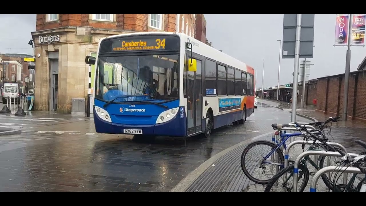 Here is the stagecoach bus 27836 on the number 34 in Woking Sunday 8 ...