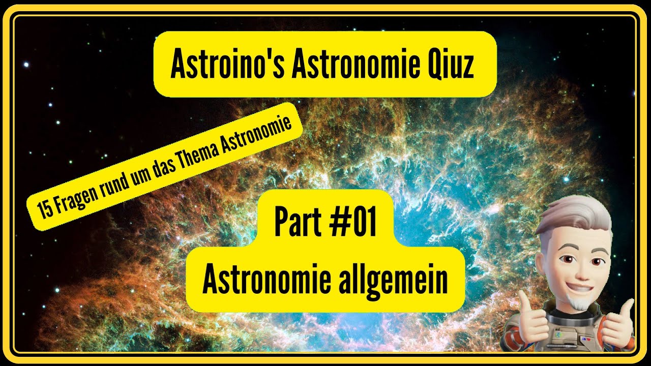 Astroino's Astronomie Quiz - #1 Astronomie allgemein - YouTube