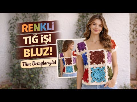 MANDALA MOTİFLE PATCHWORK BLUZ