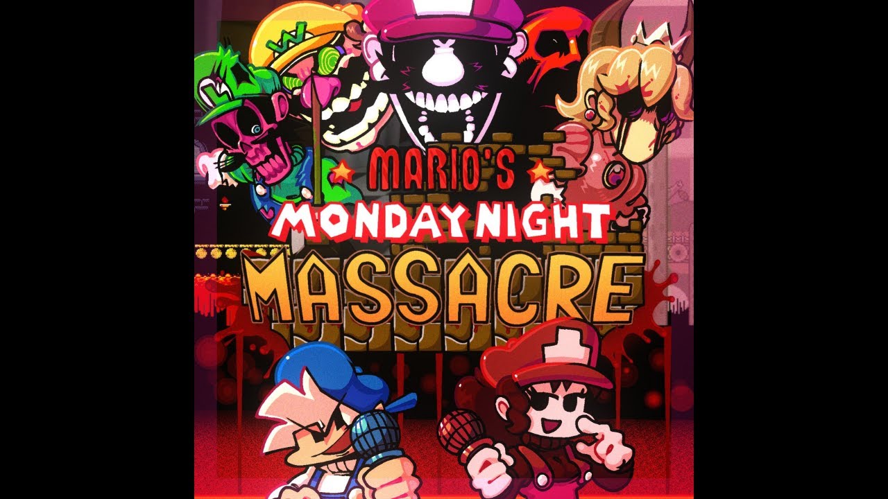 Friday Night Funkin' Mario's Monday Night Massacre - YouTube