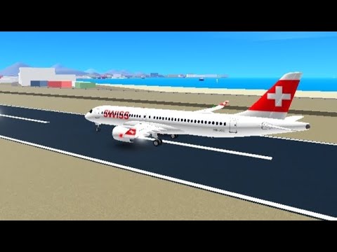 Swiss airline flying in ROBLOX||Airplane simulator|ROBLOX - YouTube