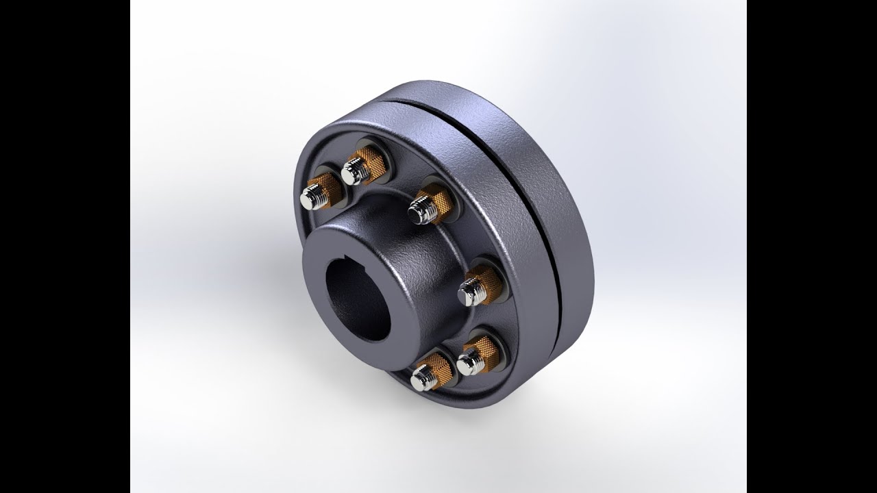 Tutorial Solidworks Membuat Kopling Flens (Part 1) - YouTube