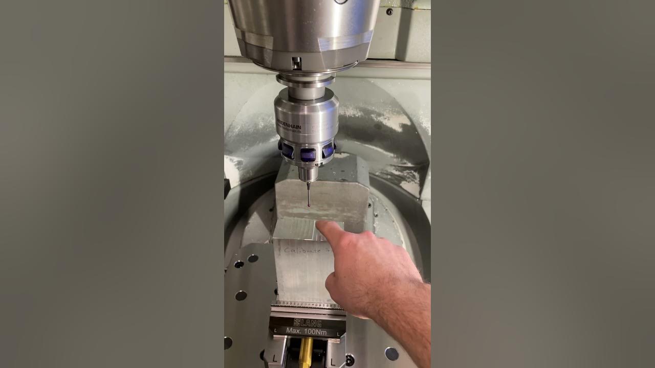 Heidenhain Millplus IT TS 642 Probe length calibration - YouTube