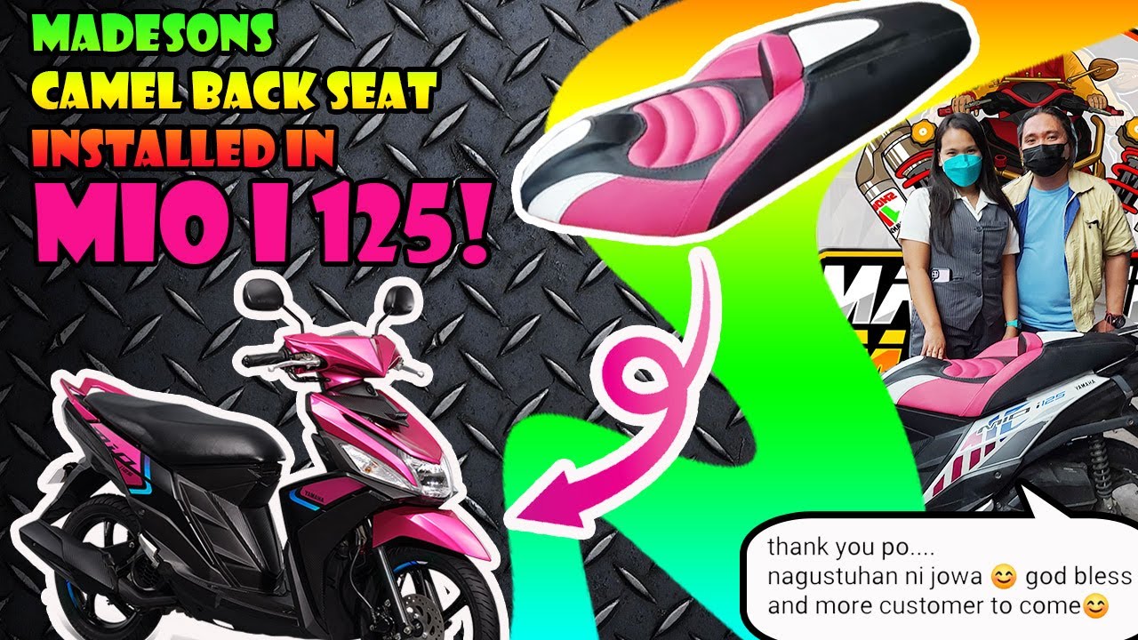 CAMEL BACK SEAT FOR MIO I 125 INSTALLED I MAPAPASANA ALL KA NALANG ...