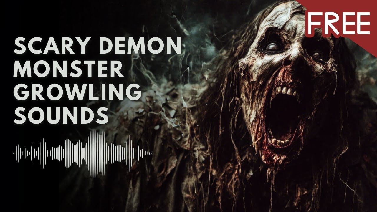 Scary Demonic Monster Growling Horror Sound Effects - YouTube