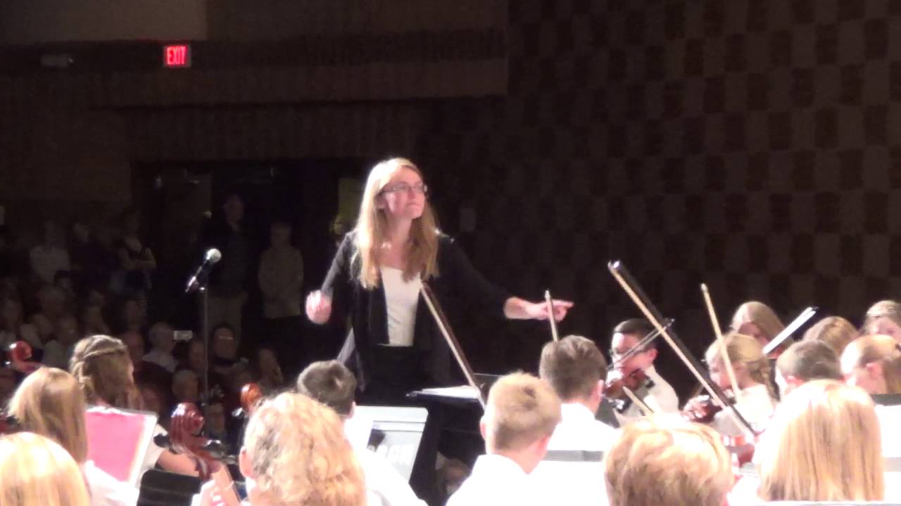 Angela Dieleman, Conductor. "Rustic Dance". Sixth Grade Orchestra - YouTube