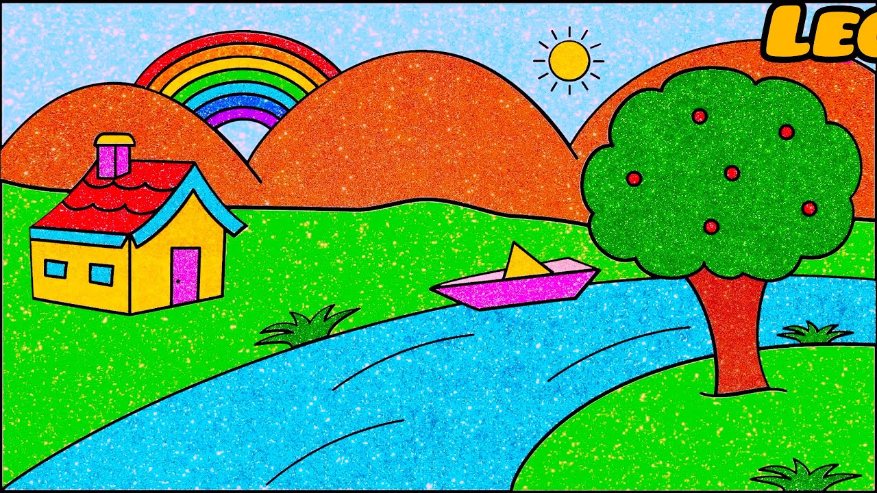 Beautiful Drawing For Kids - YouTube