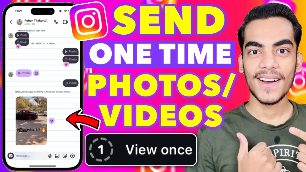 How To Send View Once Photo On Instagram | How To Send Disappearing ...