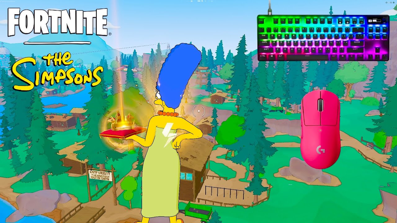 *NEW* SIMPSONS BATTLE ROYALE 🏆SteelSeries Apex Pro TKL ASMR😴Satisfying ...