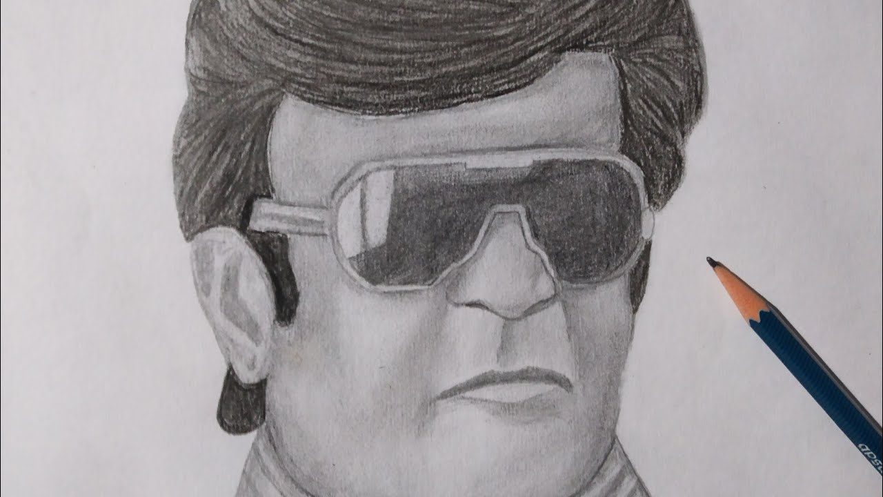 Rajinikanth drawing part 2 //SNA - YouTube